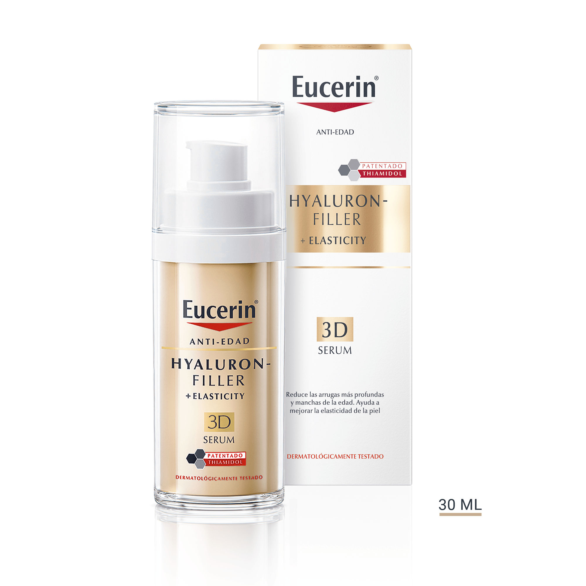 EUCERIN HYALURON FILLER + ELASTICITY 3D SERUM 30 mL – Cremas Premium