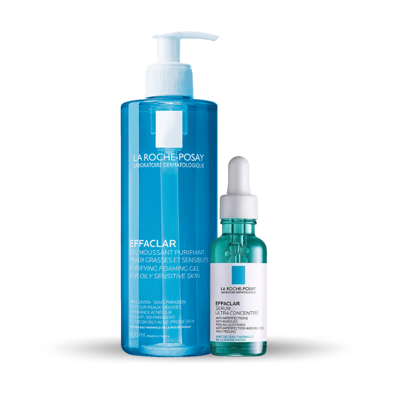 LA ROCHE POSAY DÚO PARA PIEL GRASA, LIMPIA Y MINIMIZA IMPERFECCIONES ...