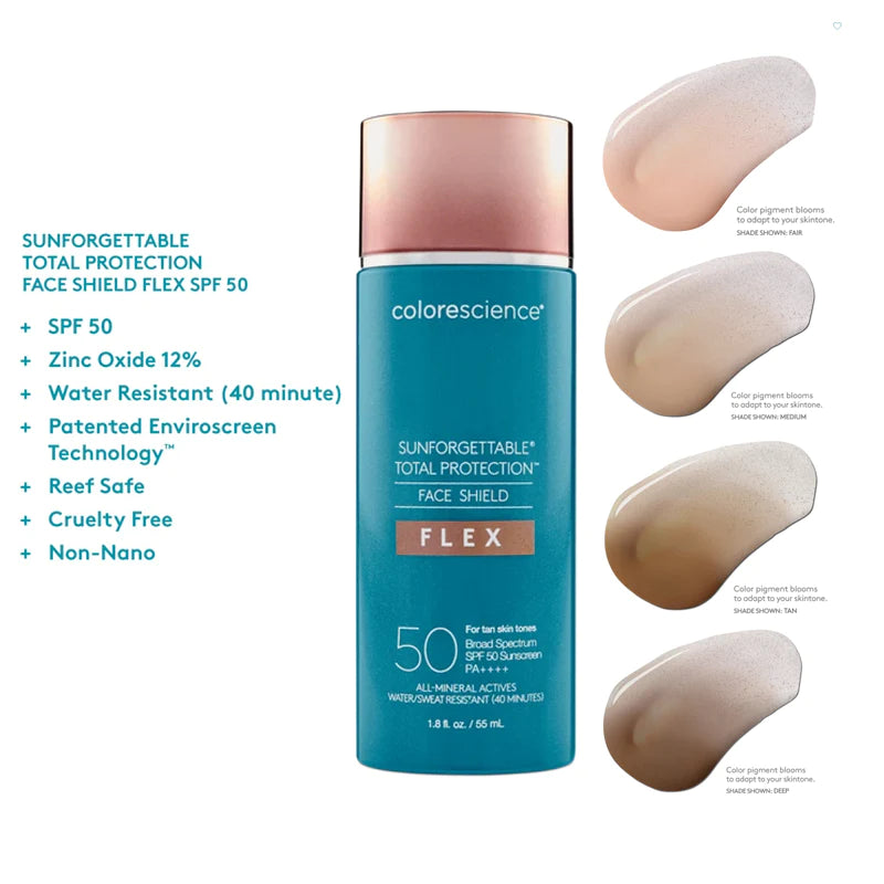 COLORESCIENCE SUNFORGETTABLE TOTAL PROTECTION FACE SHIELD FLEX SPF50 5 ...